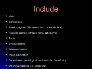 Examination of the eye 2011 - Nick sargent.ppt
