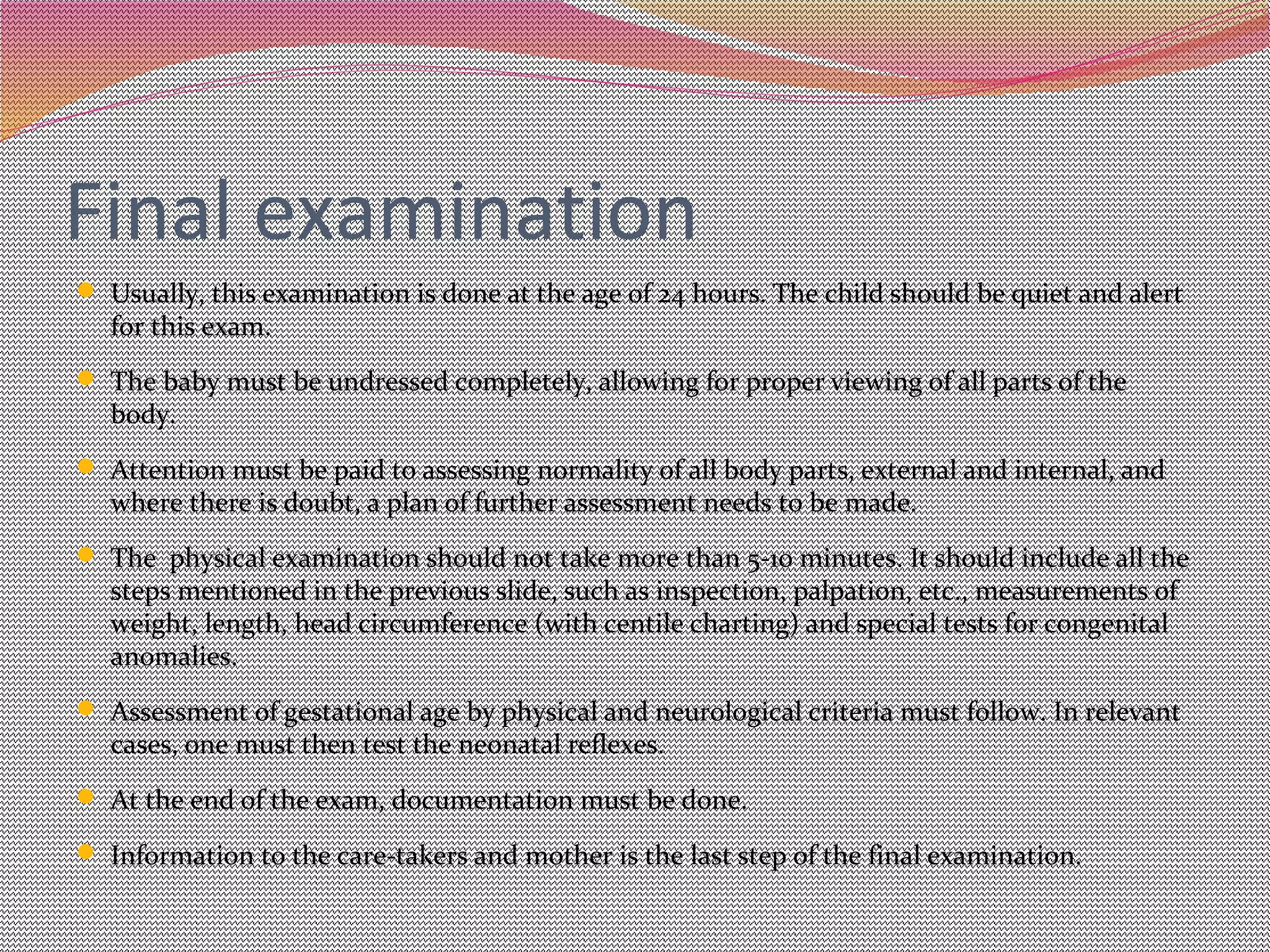 Examination of the newborn. | PPT