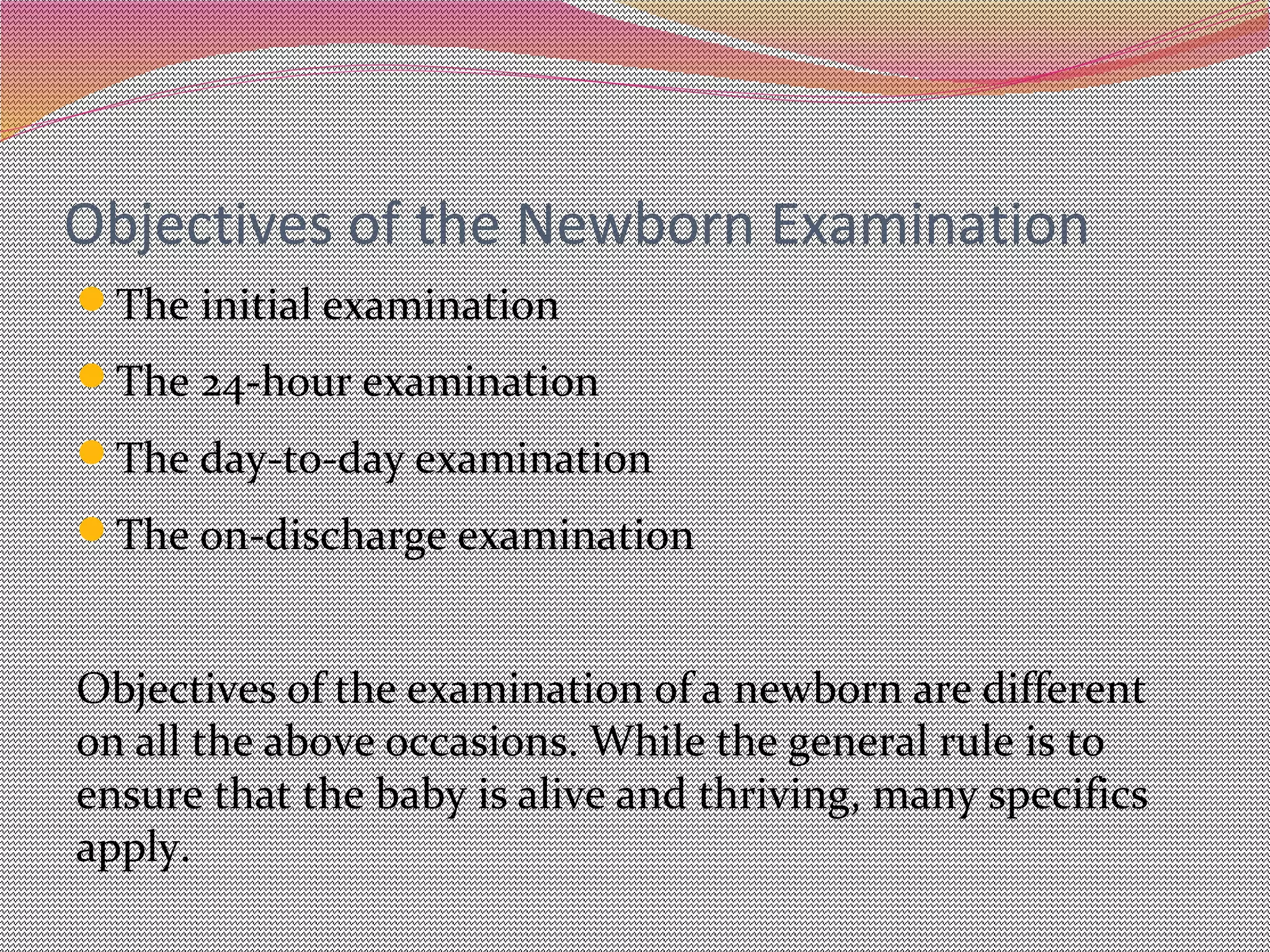 Examination of the newborn. | PPT