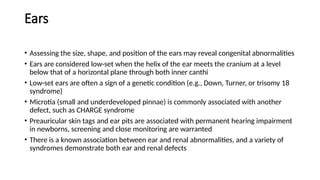 EXAMINATION OF THE NEWBORN- lecture.pptx | Free Download