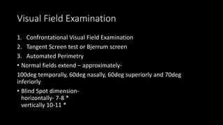 Examination of the optic nerve | PPTX