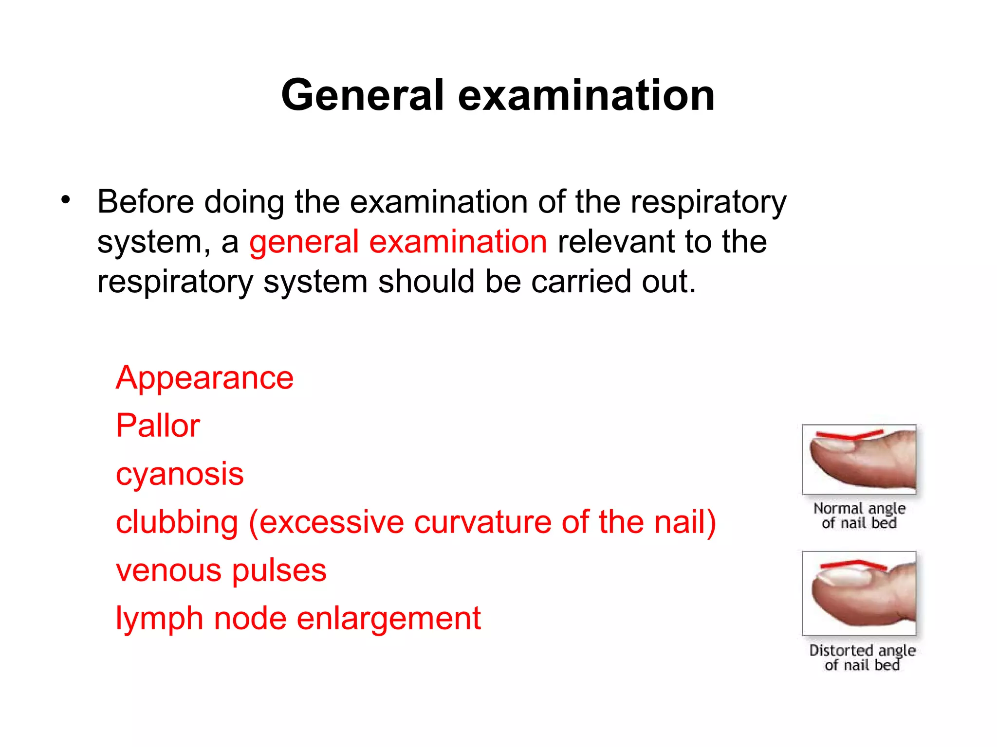 Examination of the respiratory system | PPT