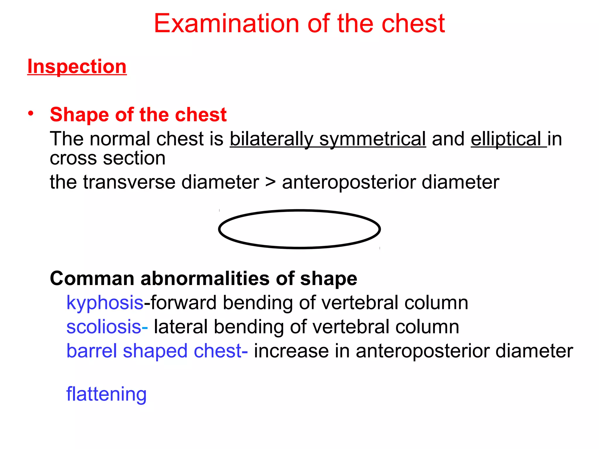 Examination of the respiratory system | PPT