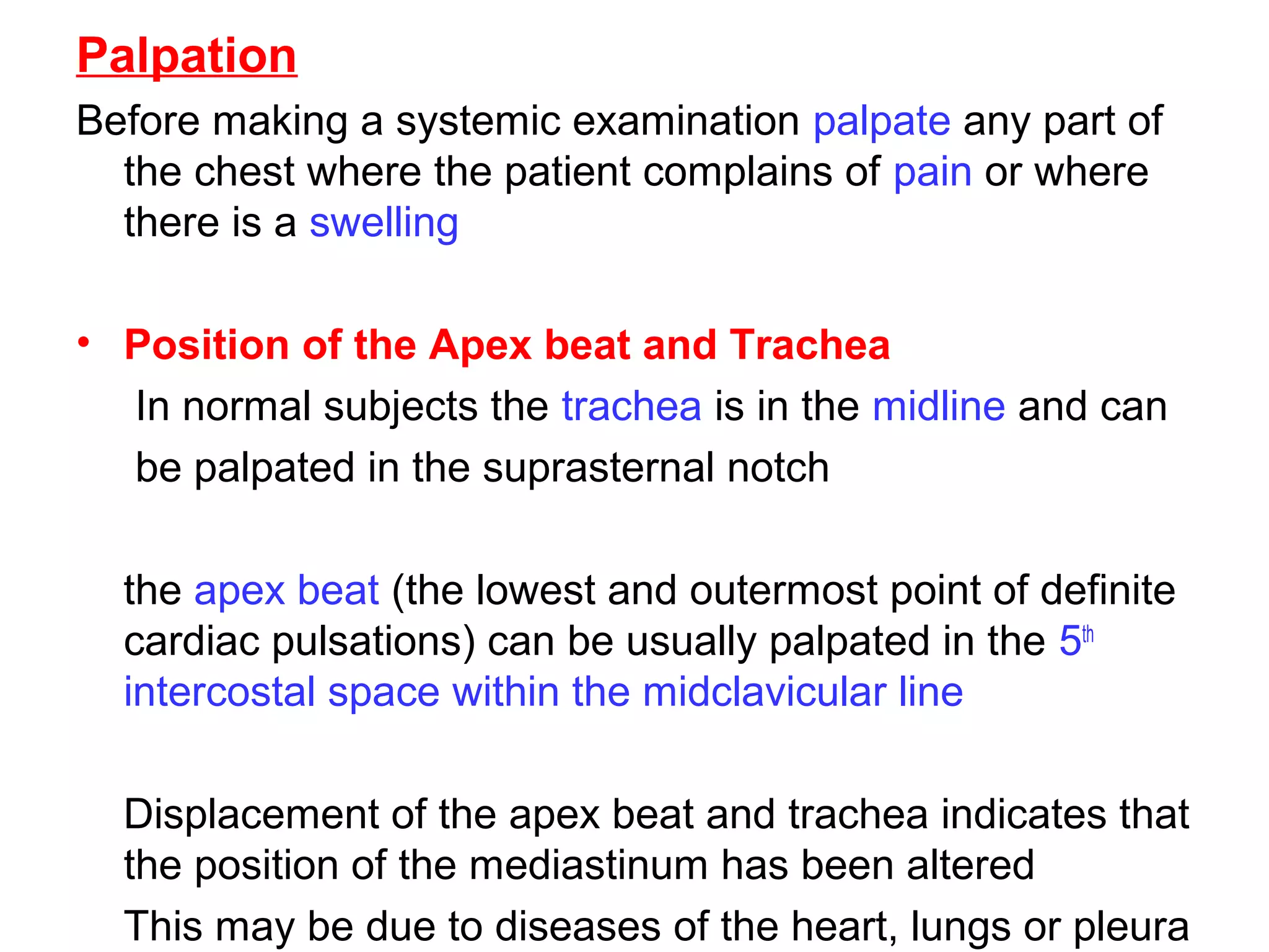 Examination of the respiratory system | PPT