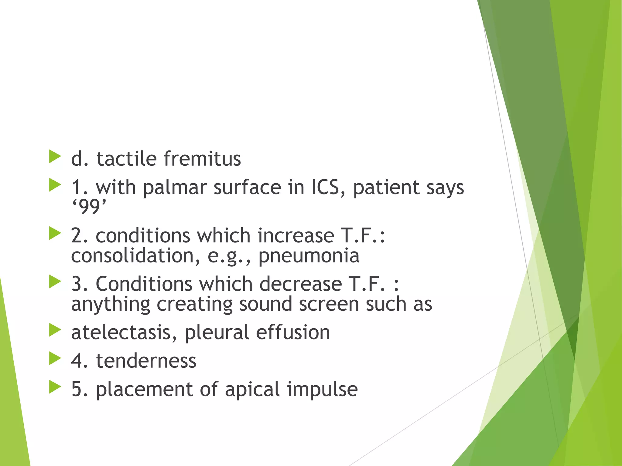 Examination of the resp system | PPT