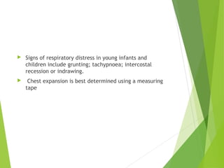Examination of the resp system | PPT