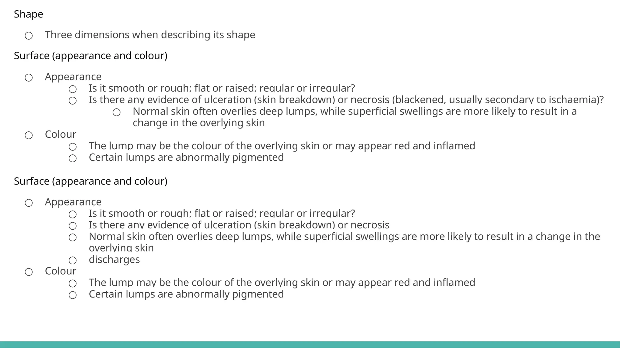 Examination of the Spine, lumps, bumps and ulcer 2.pptx