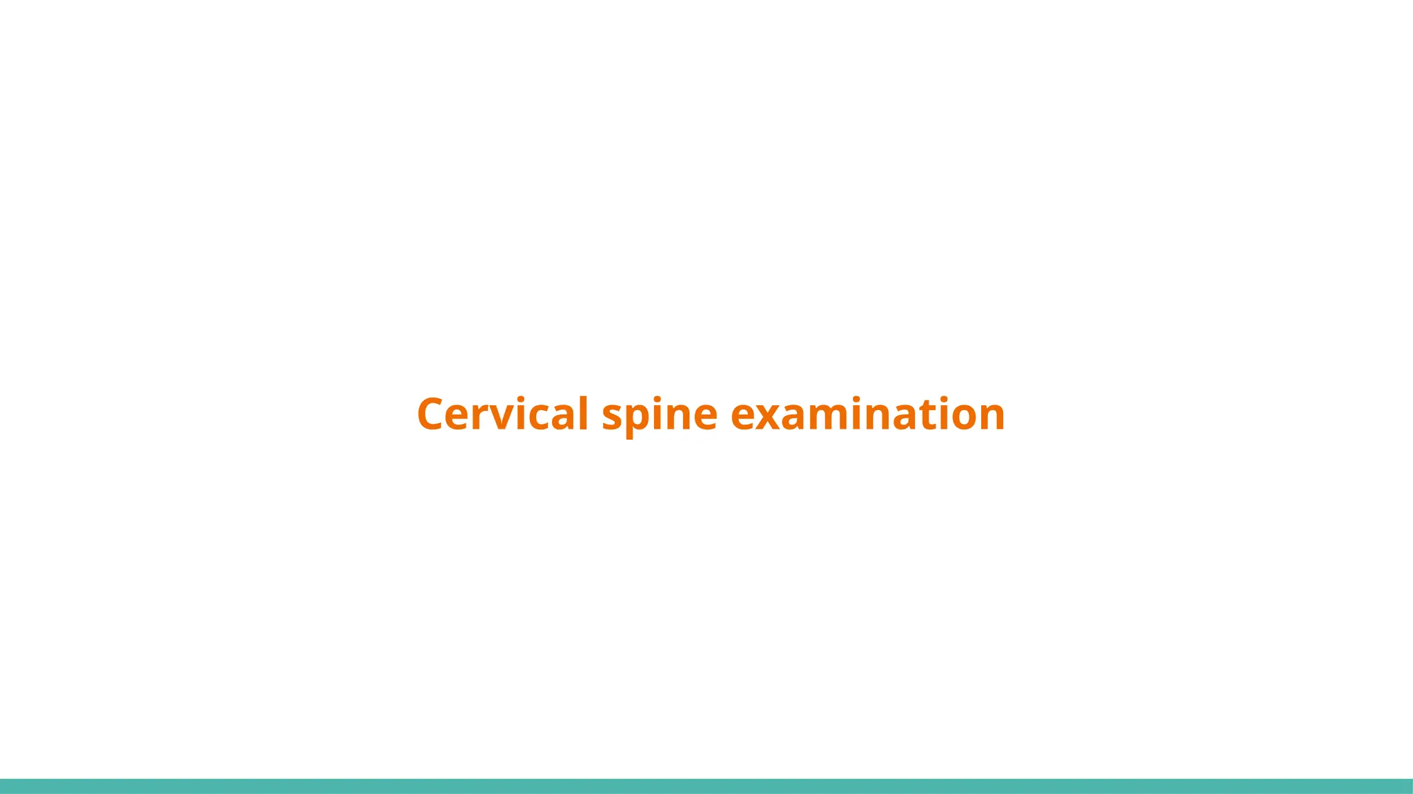 Examination of the Spine, lumps, bumps and ulcer 2.pptx