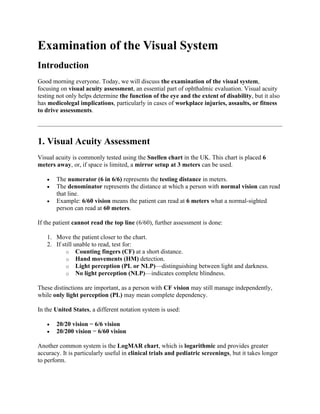Examination of the Visual System .pdf
