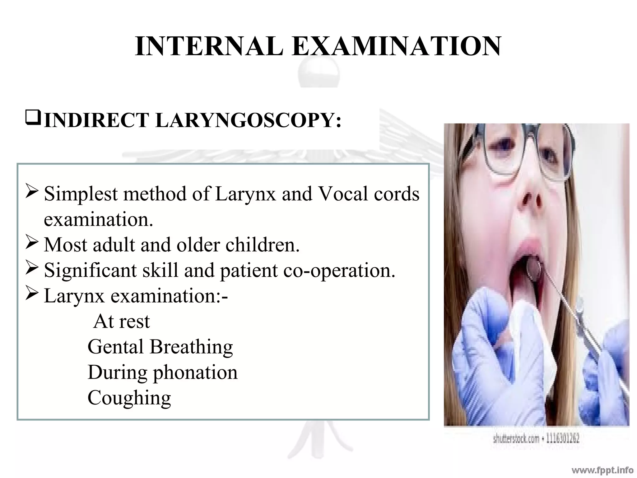 brief anatomy of larynx and its clinical evaluation | PPT