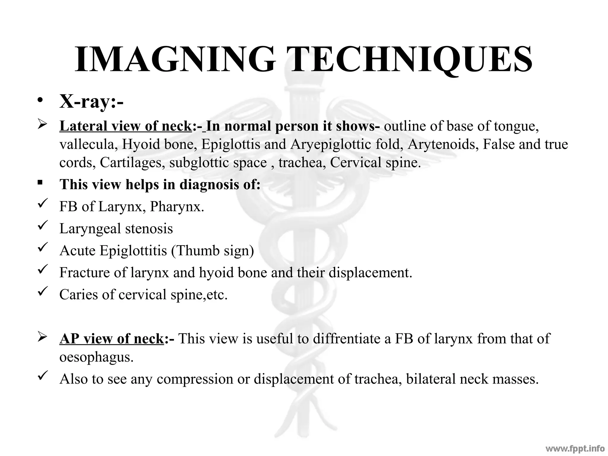 brief anatomy of larynx and its clinical evaluation | PPT