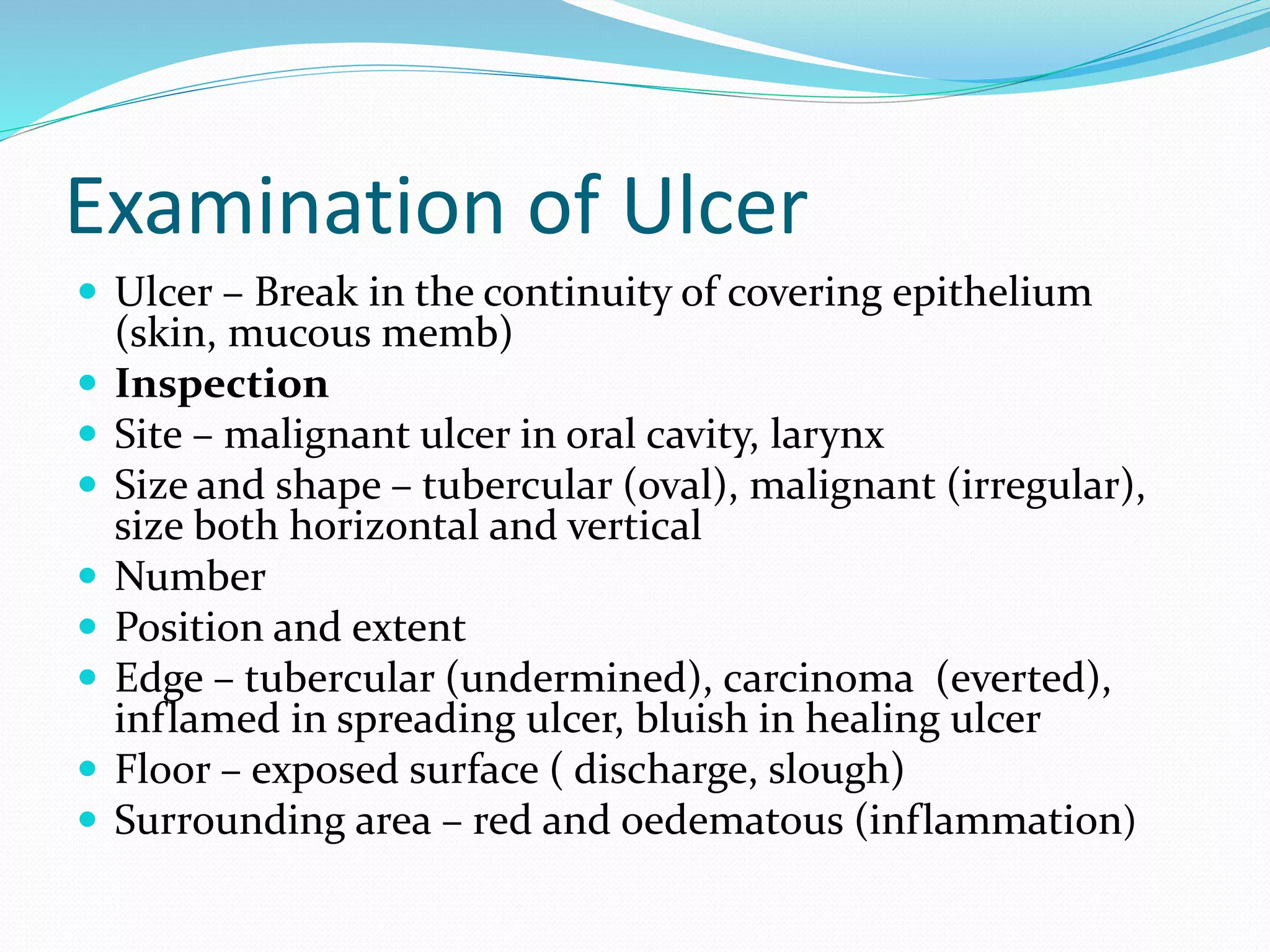 Examination of throat | PPTX