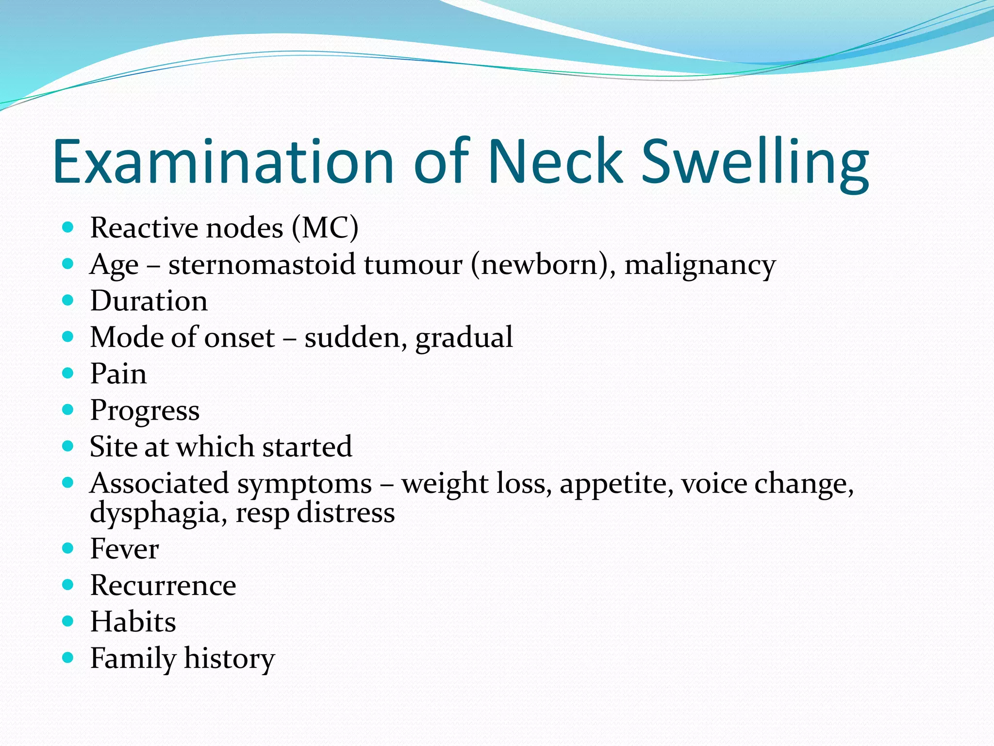 Examination of throat | PPTX