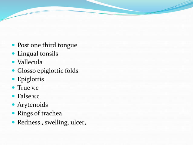 Examination of throat | PPTX