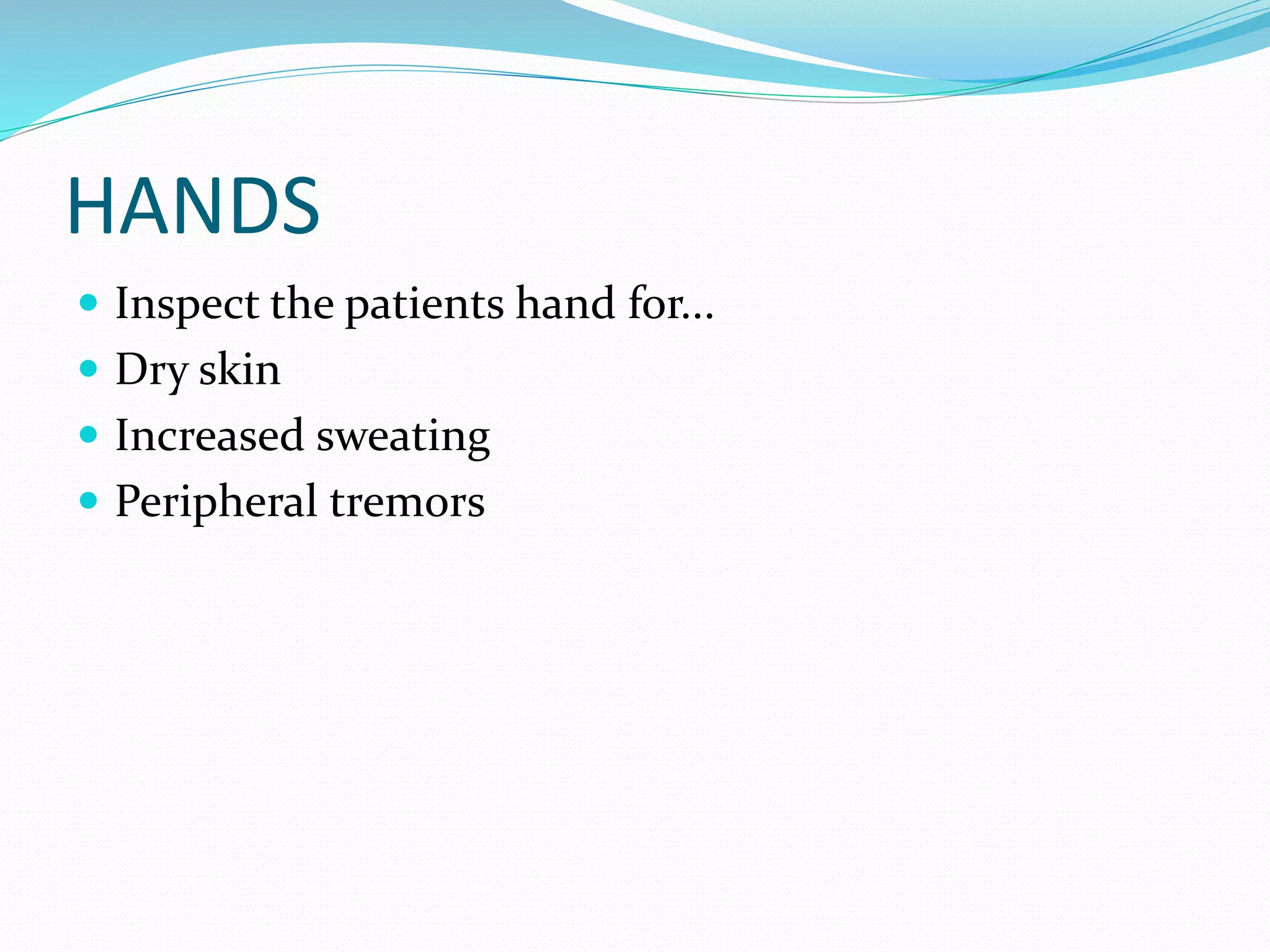 Examination of thyroid | PPTX