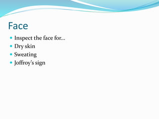 Examination of thyroid | PPTX