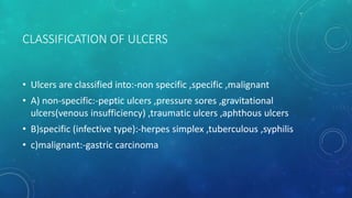 Examination of ulcer -history taking | PPTX