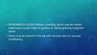 Examination of ulcer -history taking | PPTX