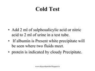 Examination of urine | PPSX