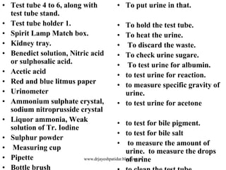 Examination of urine | PPSX