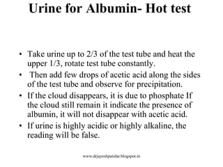 Examination of urine | PPSX