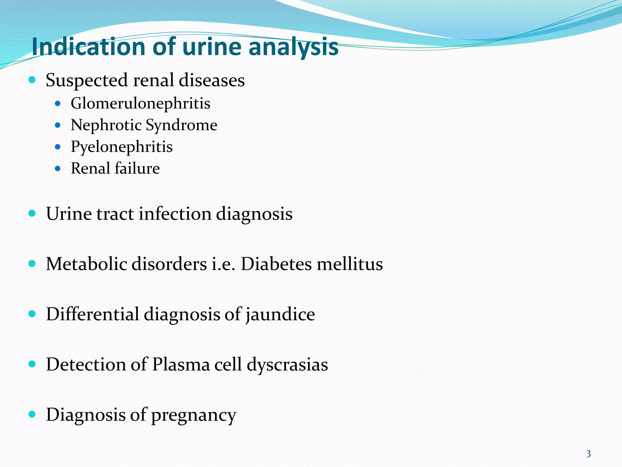 Examination of urine | PPTX