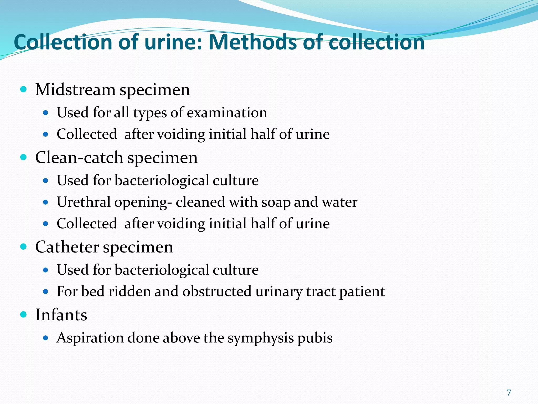 Examination of urine | PPTX