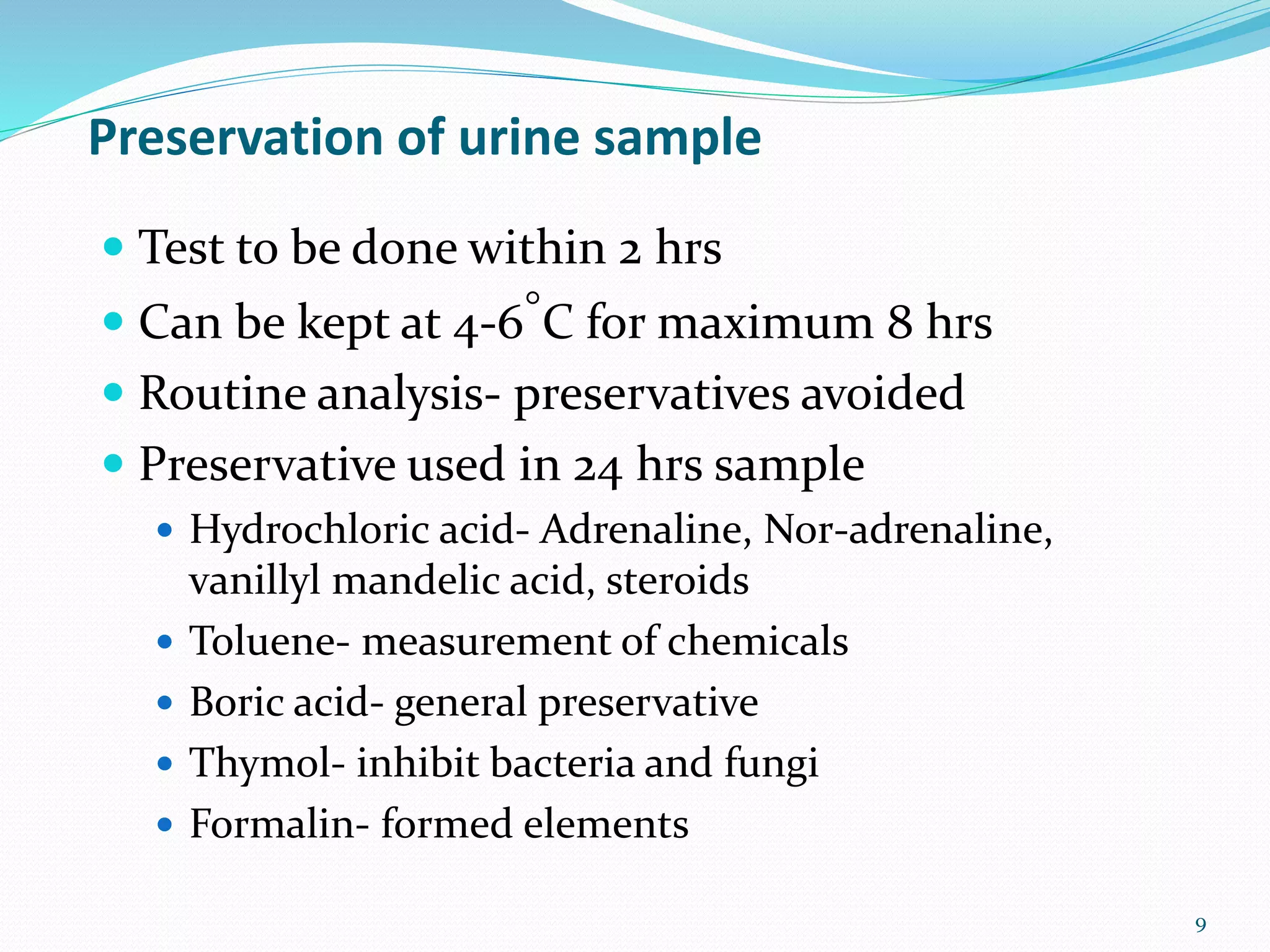 Examination of urine | PPTX