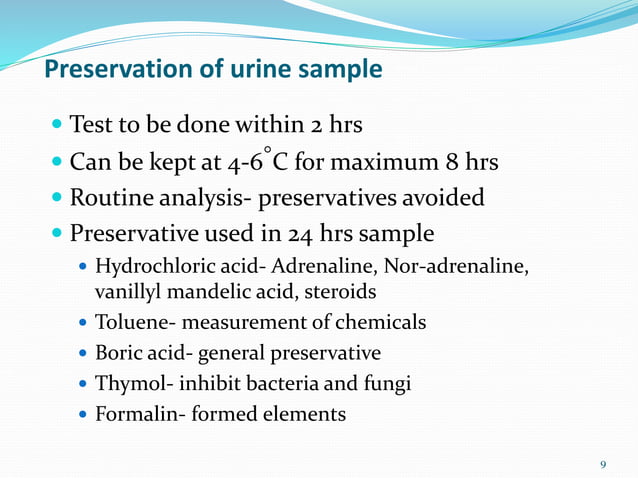 Examination of urine | PPTX