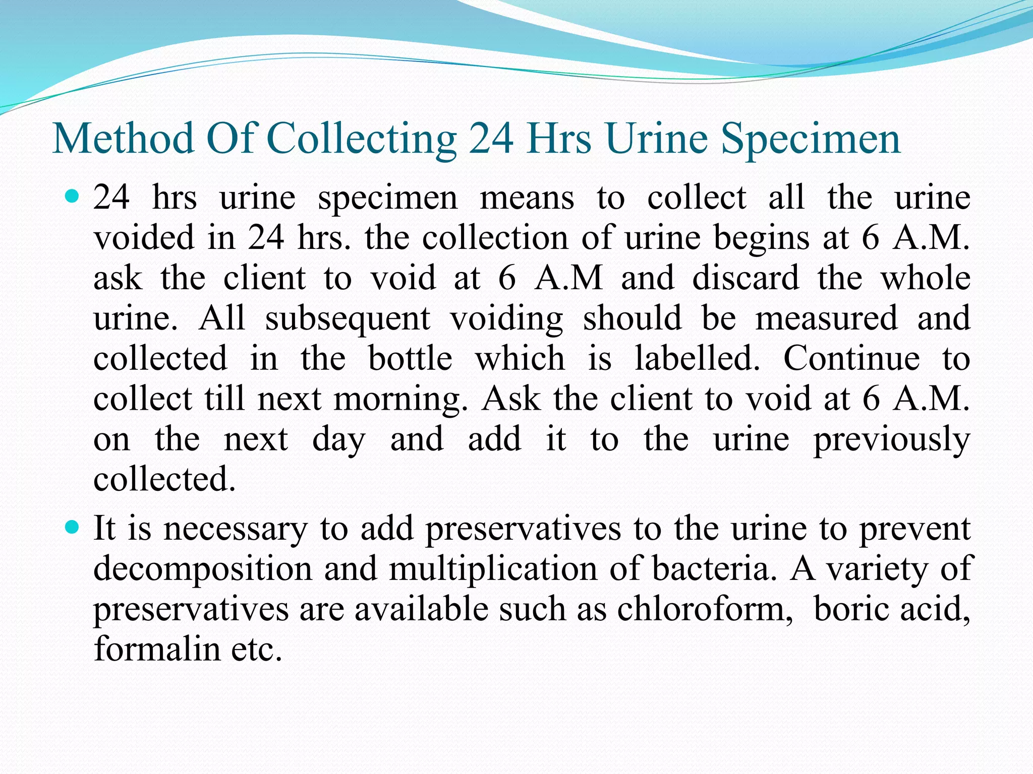 Urinalysis and test related to urine in fundamental of nursing ppt | PPTX