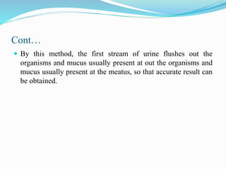 Urinalysis and test related to urine in fundamental of nursing ppt | PPTX