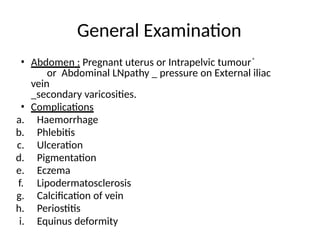 Examination Of Varicose Veins and DVT.pptx