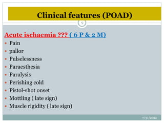 Examination of vascular disorder by Dr Min | PPTX