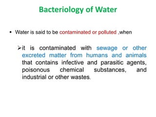 Examination of water | PPTX