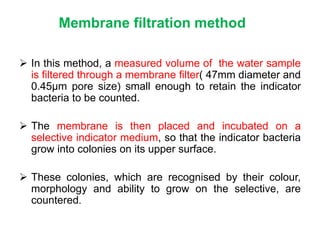 Examination of water | PPTX