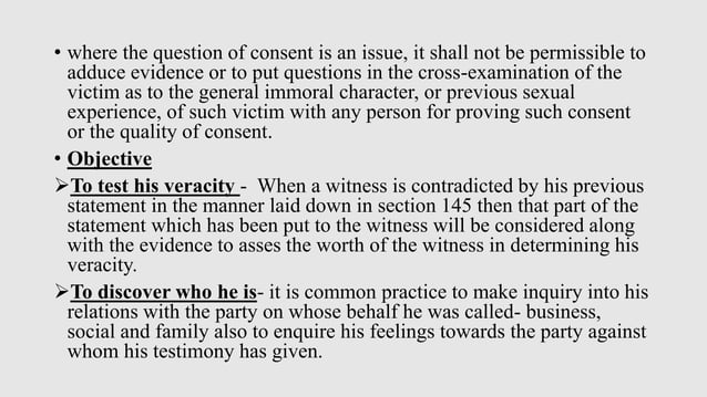 Examination of witness | PPTX | Law