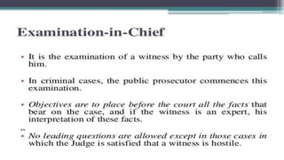 Examination of witness | PPTX