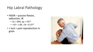 Examination of Common Orthopedic Conditions Encountered in Acute Care | PPT