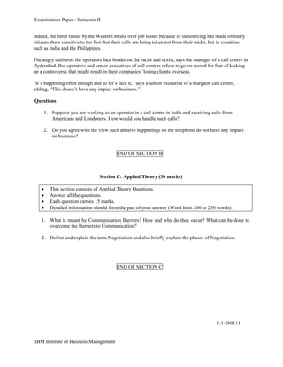 Examination paper business_communication | PDF