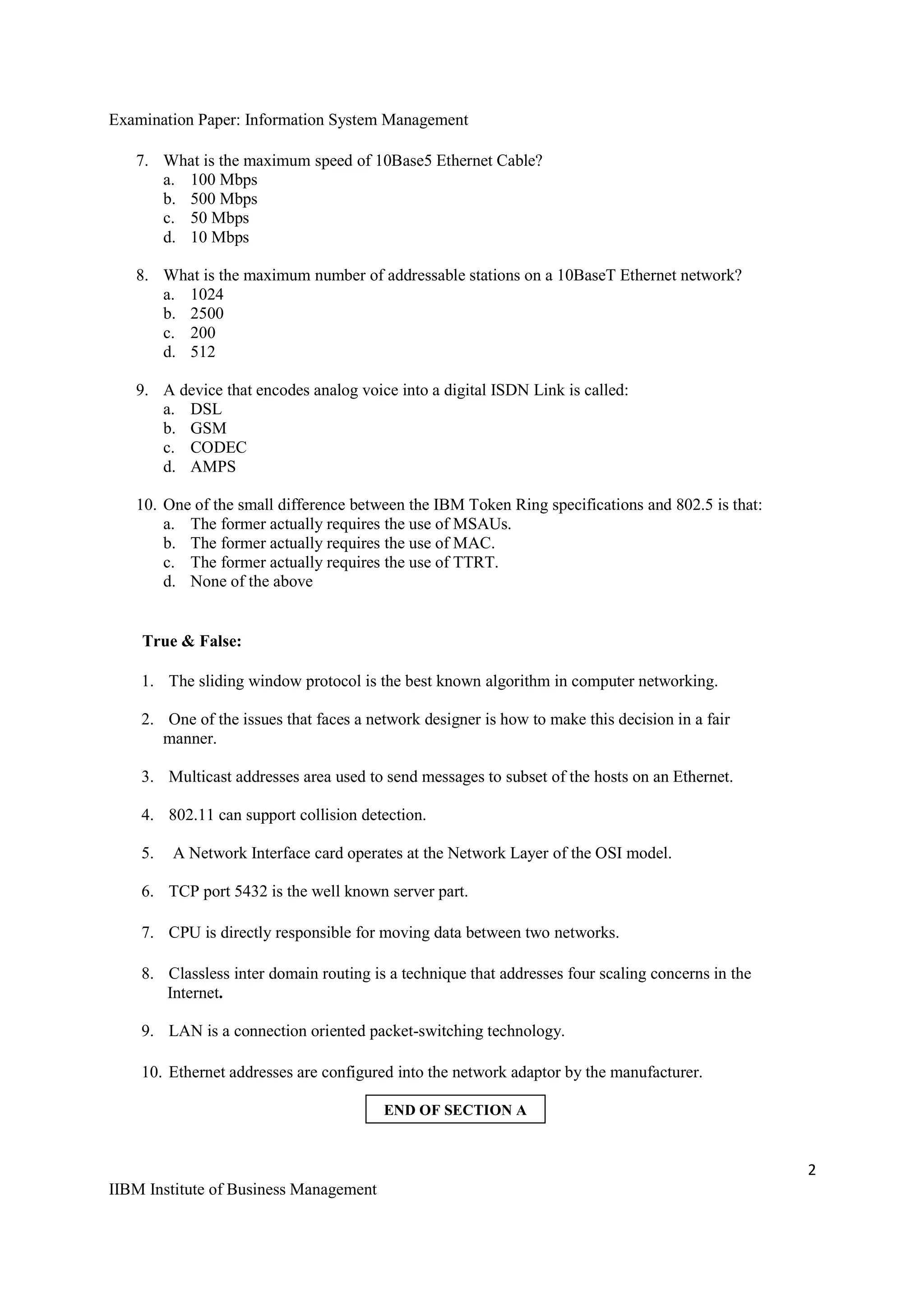 Examination paper system maagement operating systems | PDF | Computer ...