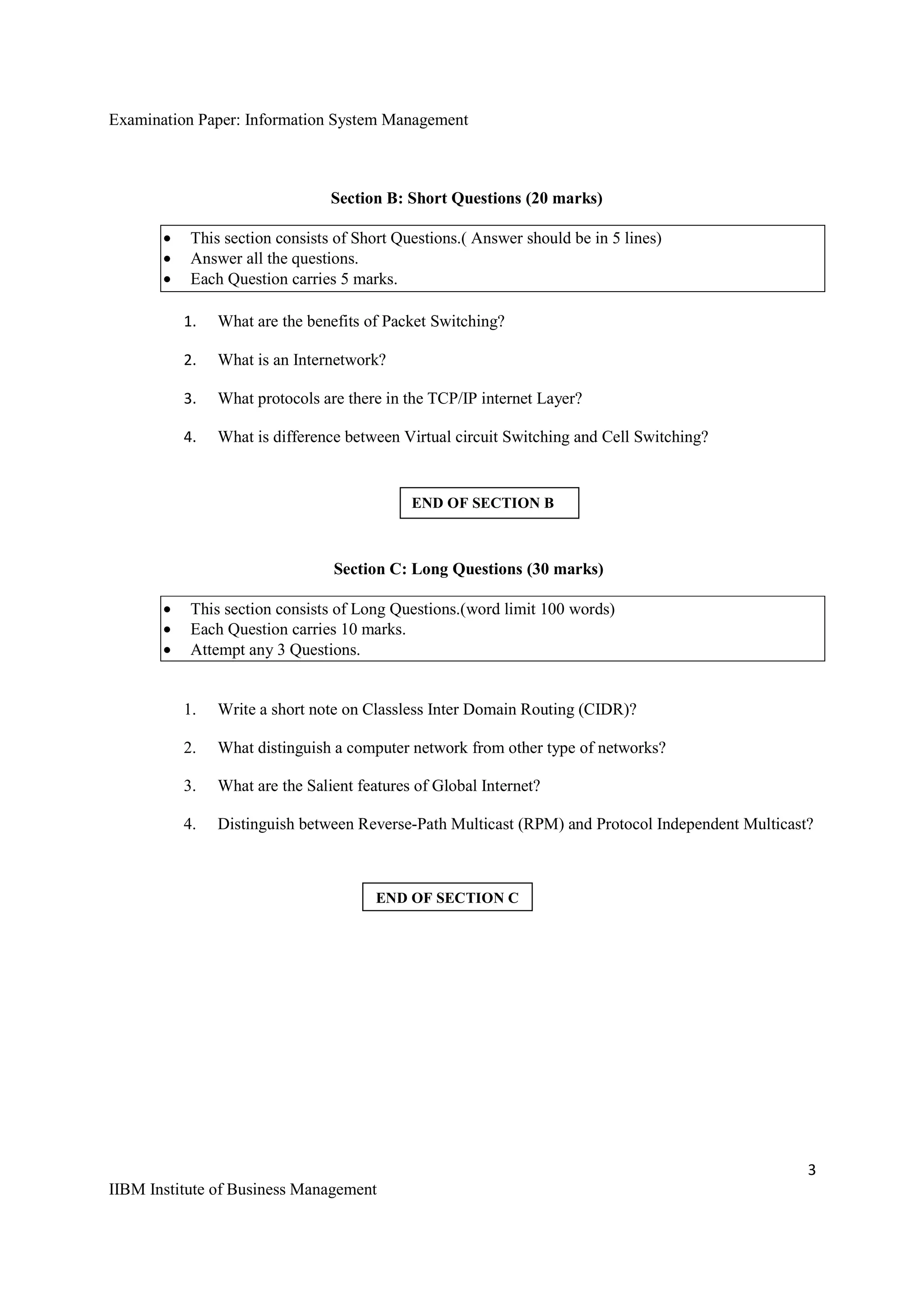 Examination paper system maagement operating systems | PDF