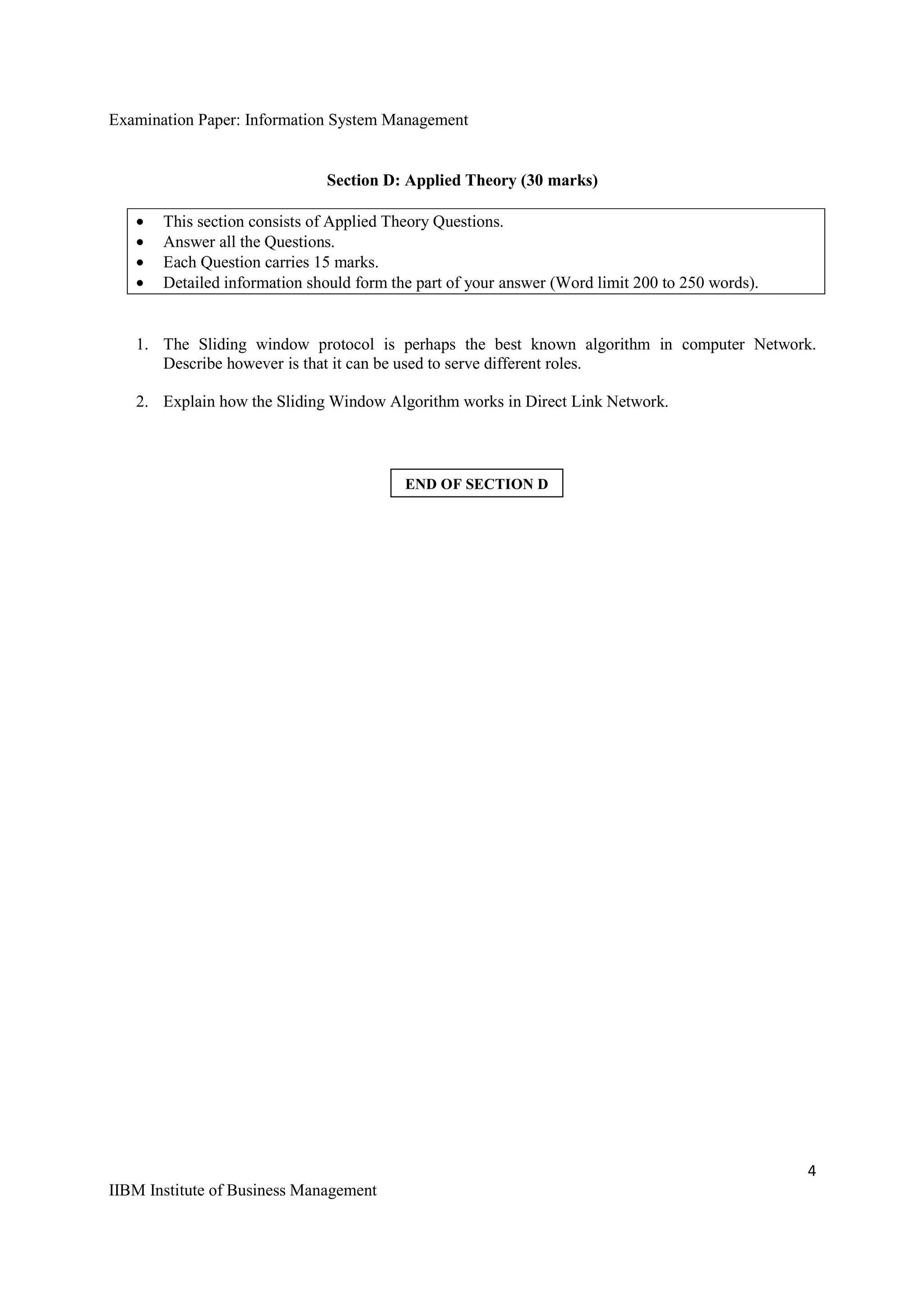 Examination paper system maagement operating systems | PDF