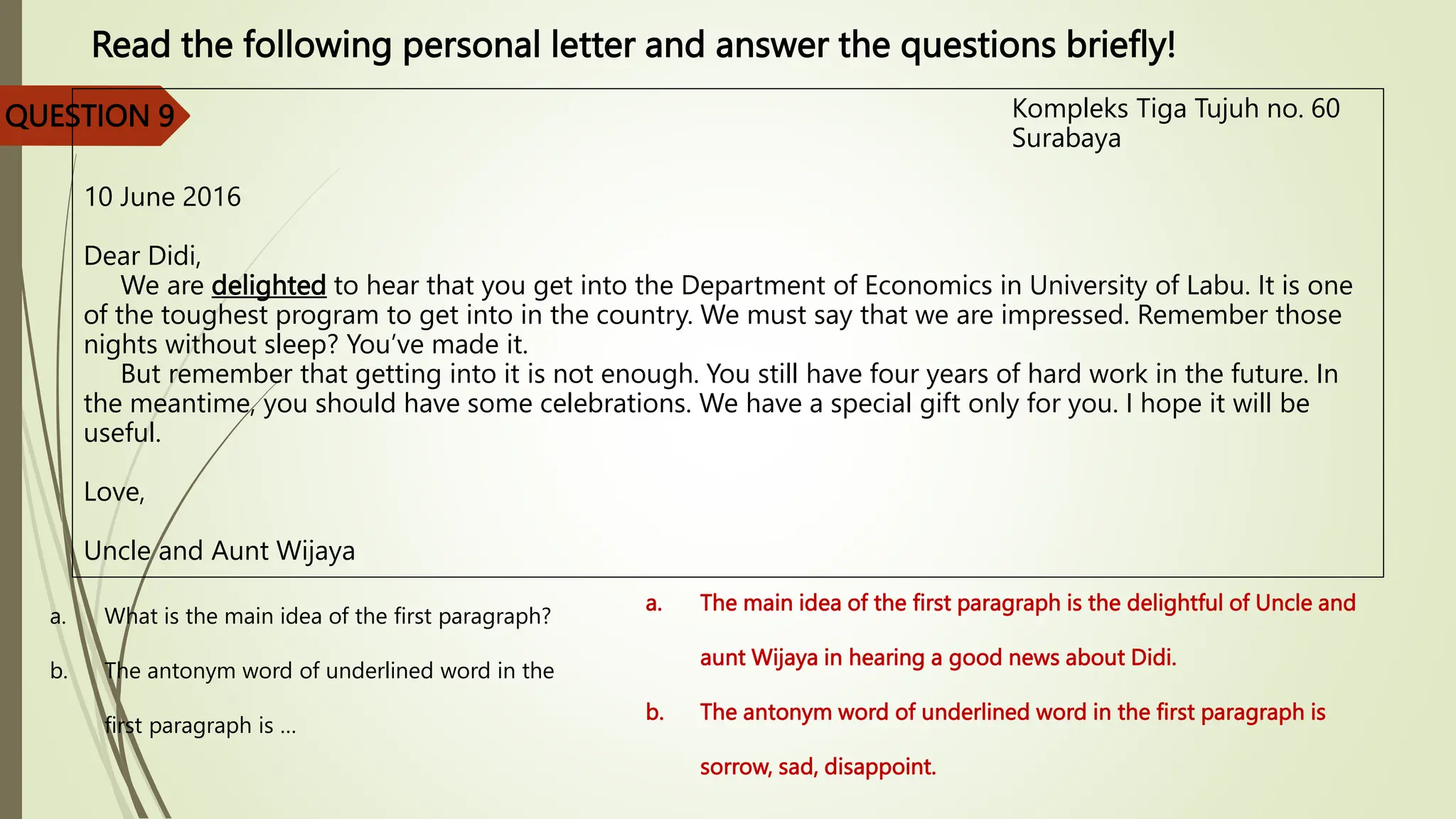 EXAMINATION PERSONAL LETTER CLASS 11.pptx