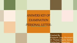 EXAMINATION PERSONAL LETTER CLASS 11.pptx