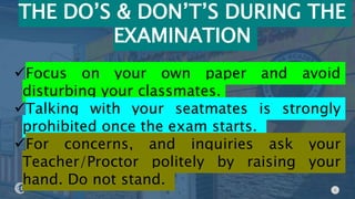 Examination Procedure Zipgrade Final PPT for students viwew | PPTX