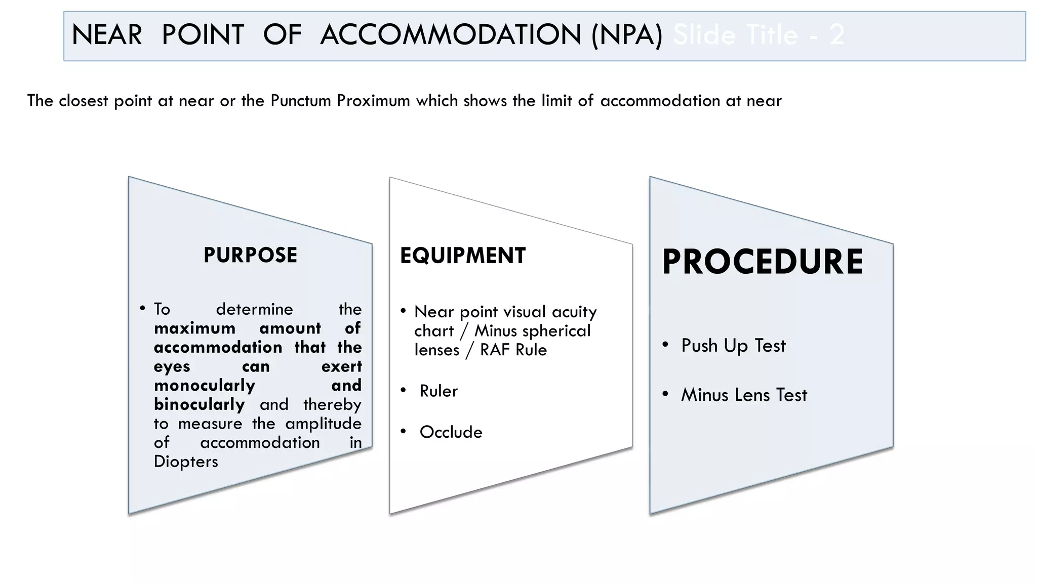 Examination protocol for binocular vision | PDF