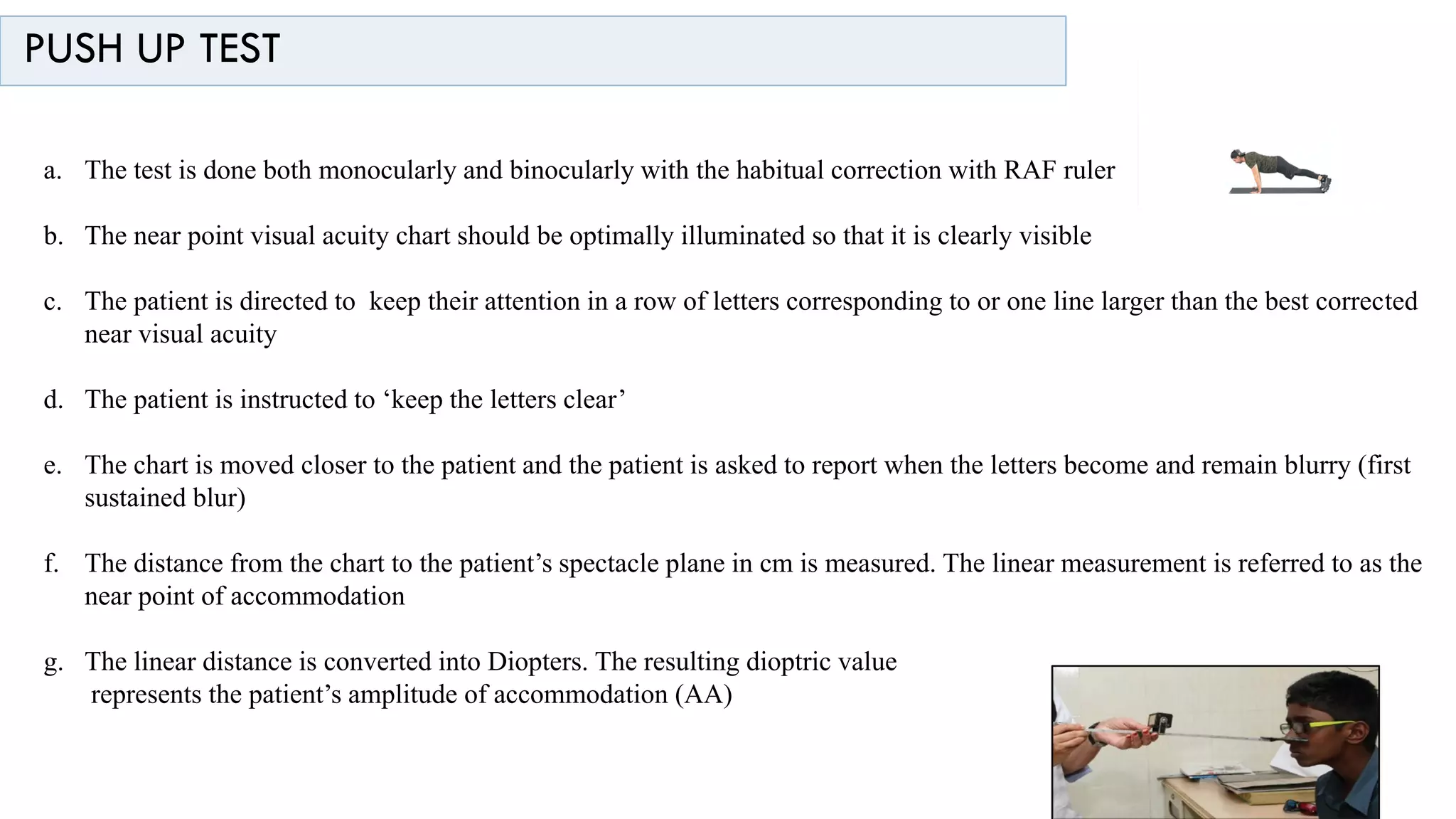 Examination protocol for binocular vision | PDF
