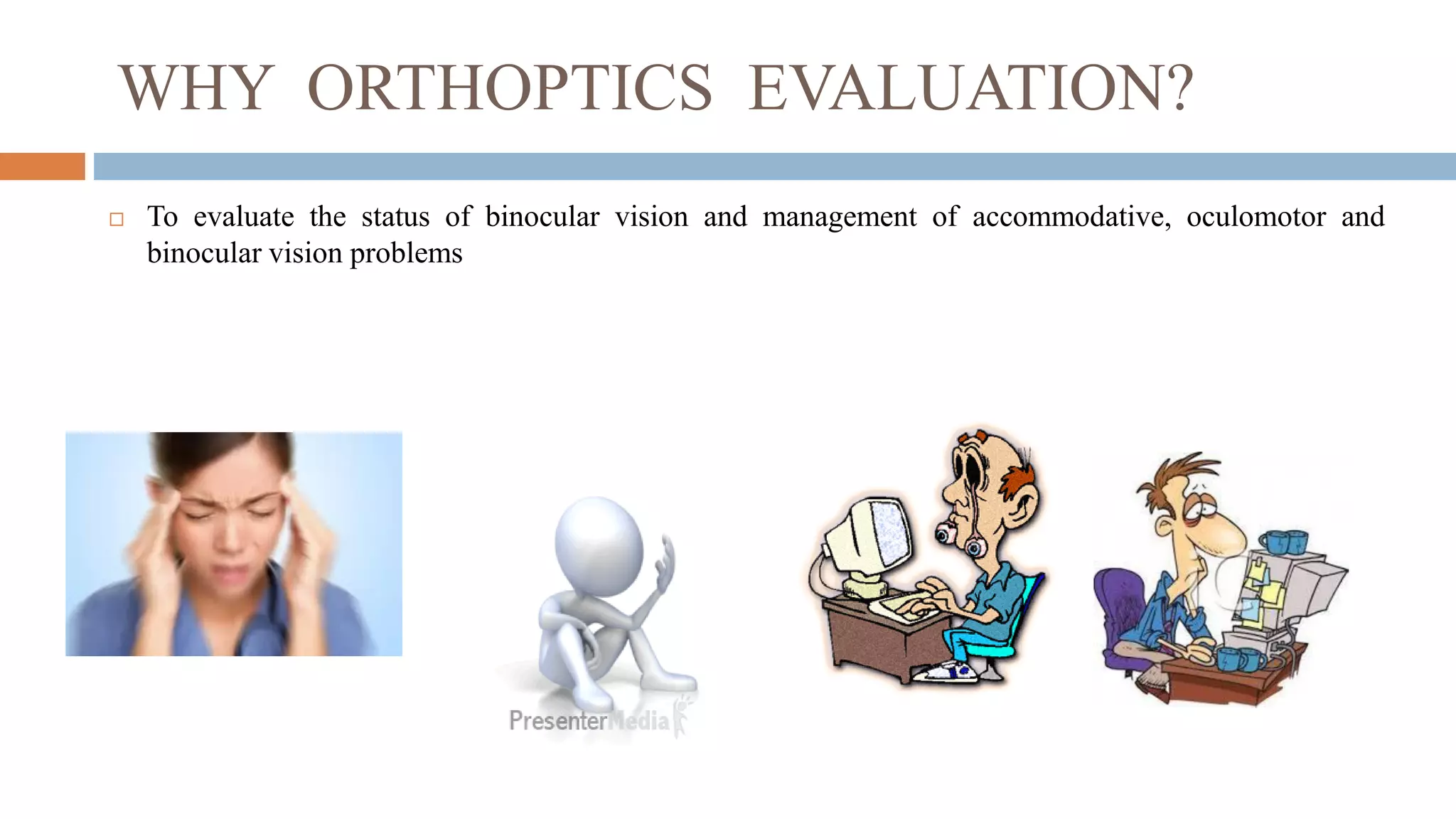 Examination protocol for binocular vision | PDF