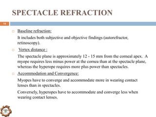 Examination protocol for Contact Lenses | PDF
