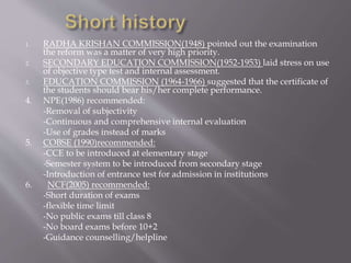 Examination reform | PPTX